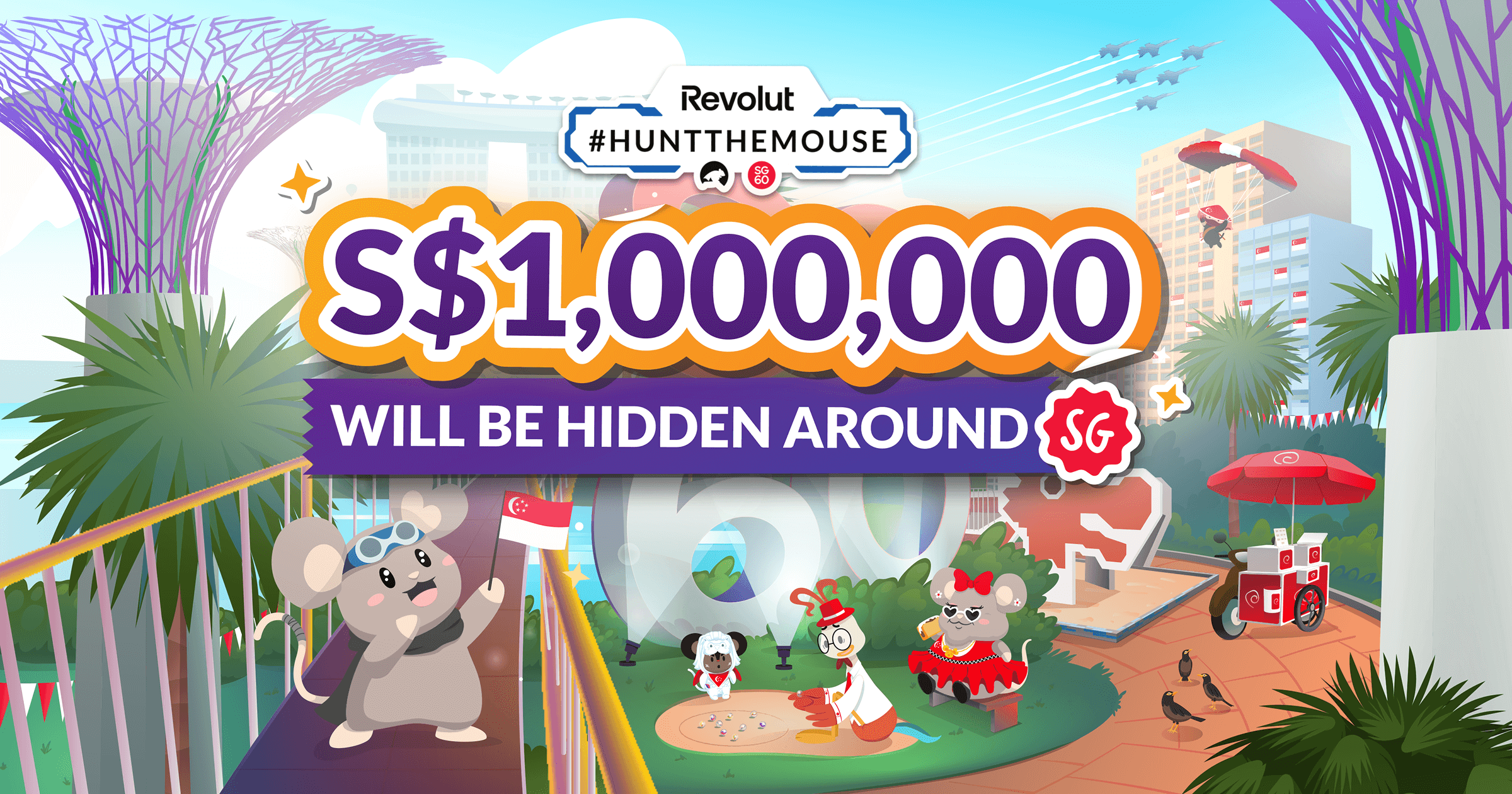 Revolut #HuntTheMouse — SG60 Edition